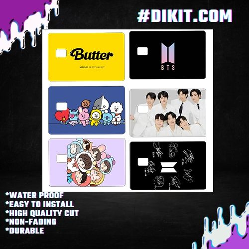 BTS ATM Skin/Card Skin Card Sticker Vinyl Debit/ATM/beep card sticker ...