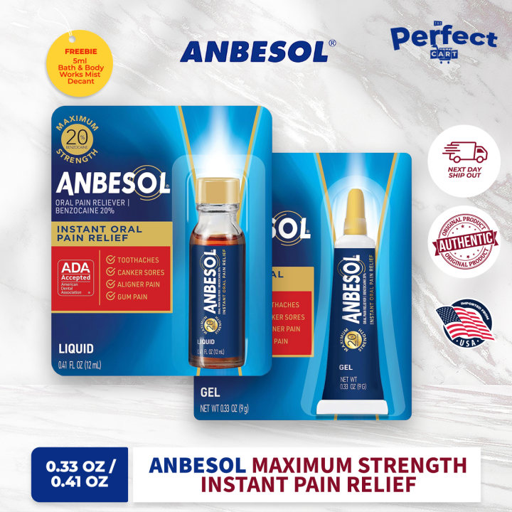 Anbesol® Maximum Strength Oral Anesthetic Gel/Liquid | Lazada PH