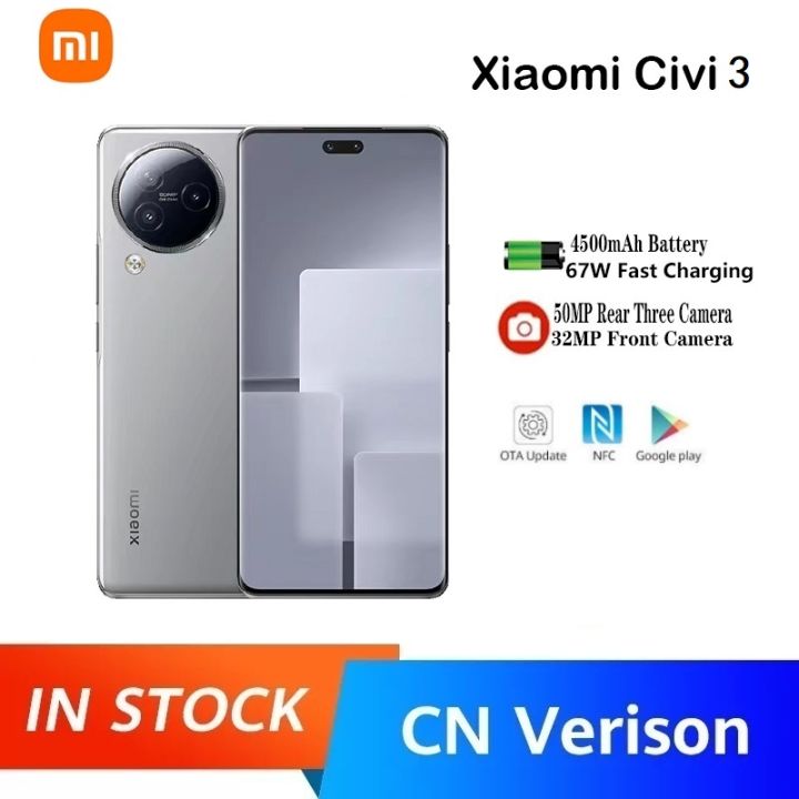 Xiaomi Civi 3 5G SmartPhone 6.55 inch OLED 120Hz Curved Screen ...