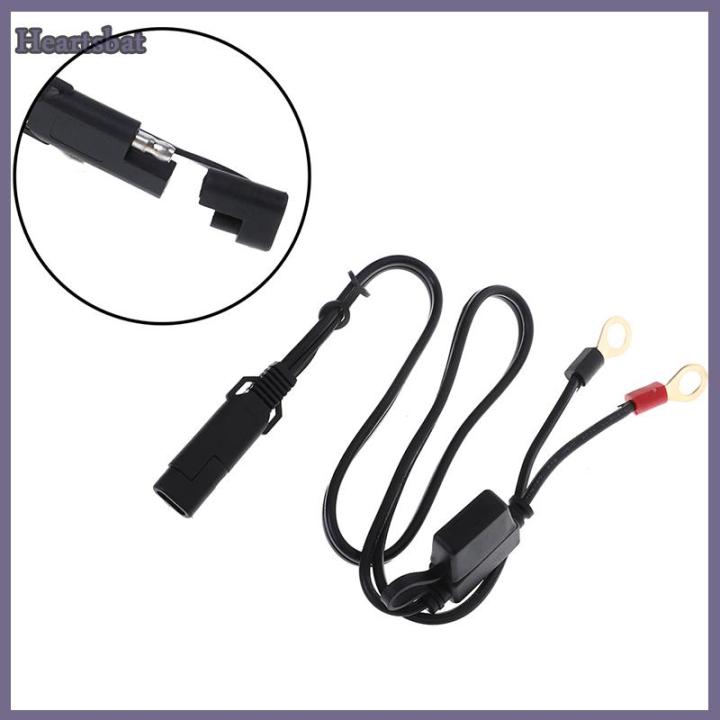 [Heartsbat] Motorcycle battery terminal ring connector harness 12v ...