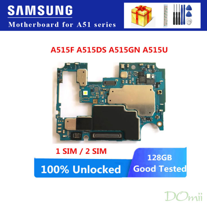 original 128GB For Samsung Galaxy A51 A515F Unlocked Motherboard With ...