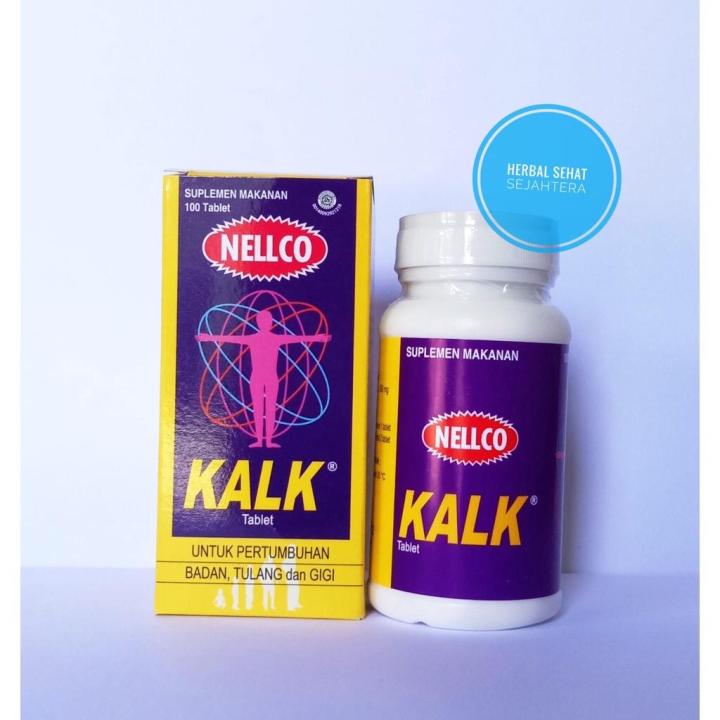 Kalk Nellco isi 30 Tablet dan 100 Tablet untuk membantu memenuhi ...