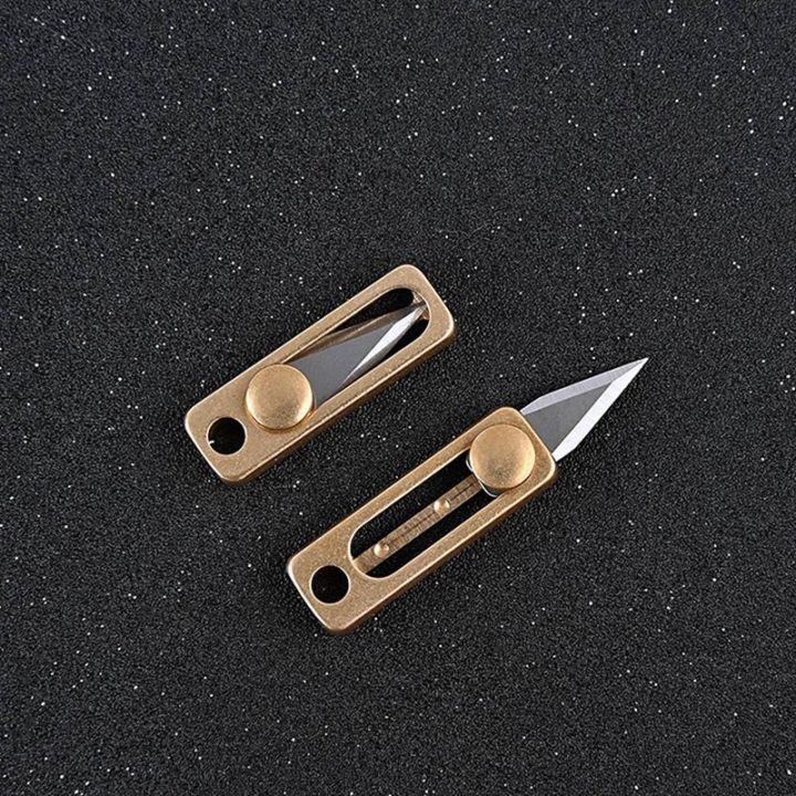 Sunshoes Folding Outdoor EDC Tools Package Opener Brass Folding Cutter ...