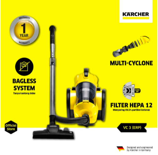 Karcher VC 3 (ERP) 700 Watt Vacuum Cleaner Dry | Lazada Indonesia