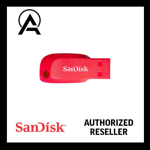 SanDisk Cruzer Blade USB Flash Drive CZ50 32GB USB2.0 Red compact ...