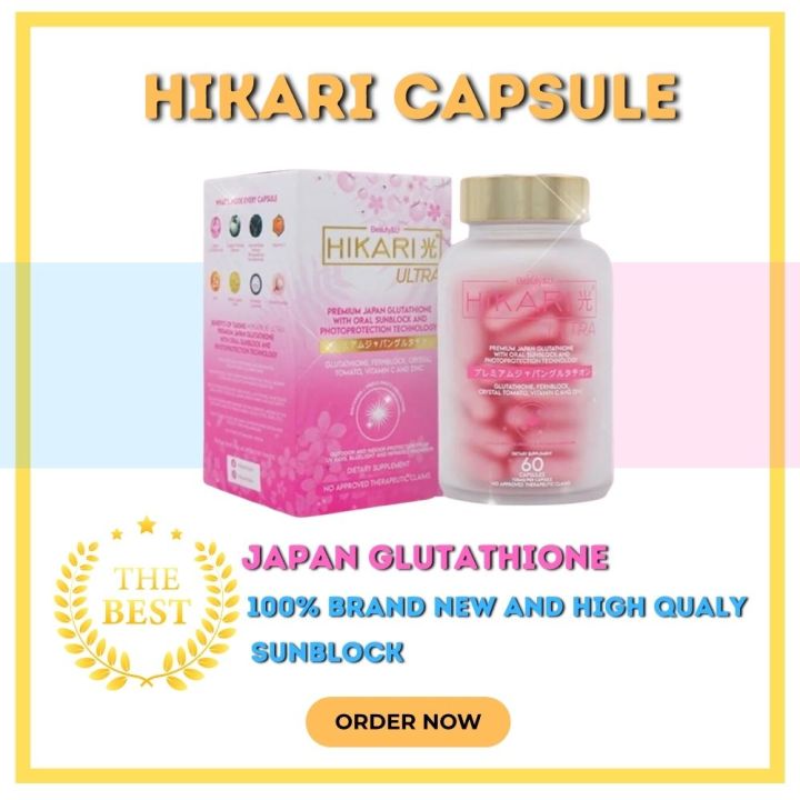 HIKARI ULTRA Glutathione Capsule Premium Japan Glutathione with Oral ...
