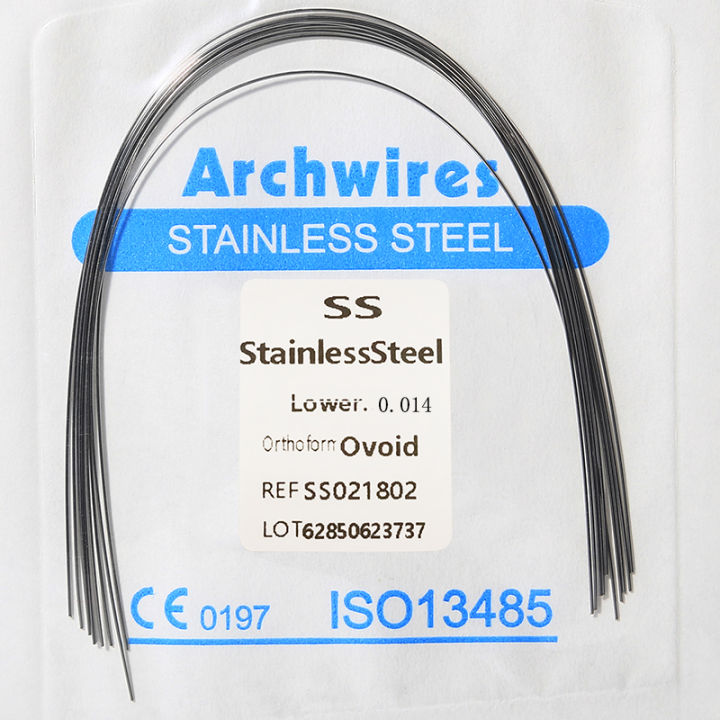 Dental Wire Stainless Steel Round Ovoid Arch Wire 1pack/10pcs | Lazada