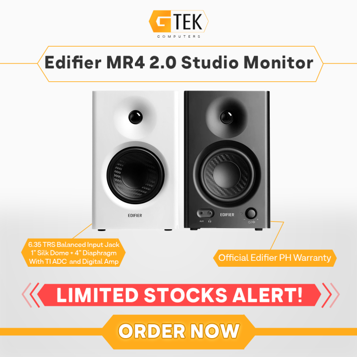 Edifier MR4 2.0 Studio Monitor Speakers | Lazada PH