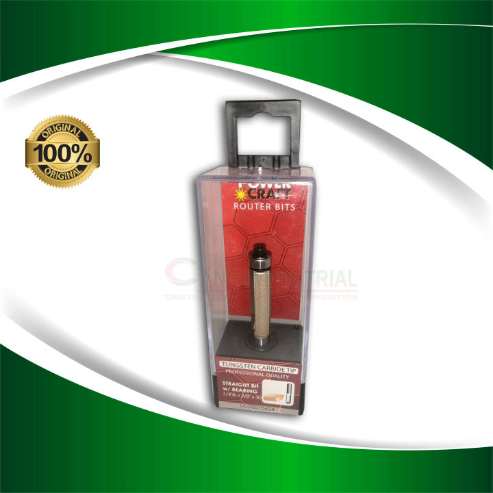 POWERCRAFT Router Bits (Tungsten CarbideTip) 1/2"skx1/4" | Lazada PH