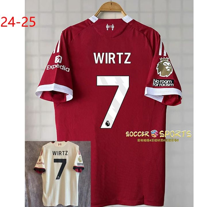 Liverpool 2025-26 Season Jersey No. 7, Wirtz No. 10, Home And Away Kits ...