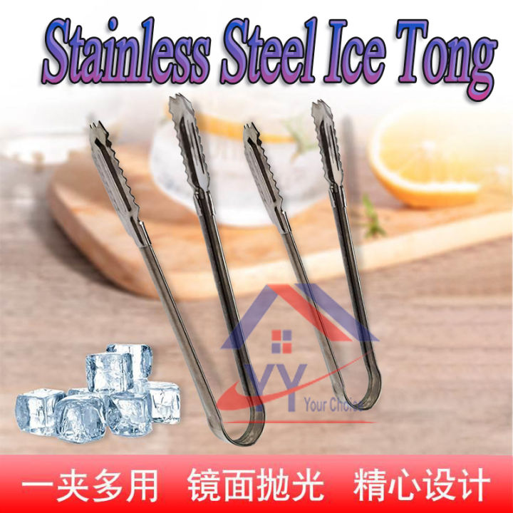 Stainless Steel Ice Tong/Ice Cube Clip/Multipurpose Ice Clip/Klip Ais ...