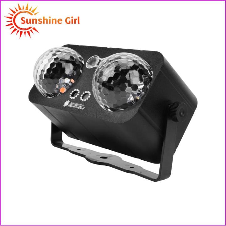 LED Stage Light 2 Head Sound Activated Strobe Light with Remote Control ...