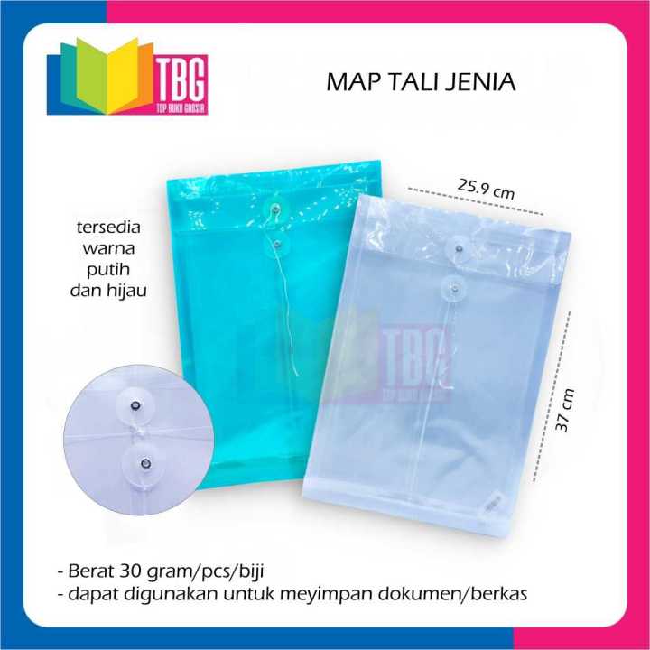 1 PCS MAP TALI JENIA MAP PLASTIK / MAP FILE DOKUMEN | Lazada Indonesia