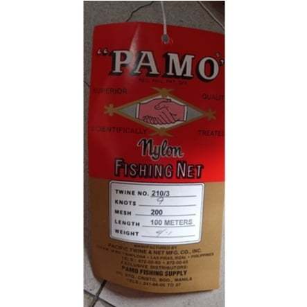 Nylon fishing net-Pamo net 3ply x 9 x 200 mesh #fishing net | Lazada PH
