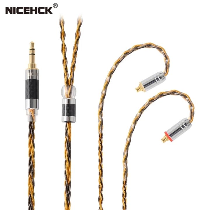 NICEHCK C8-1 8 Core Silver Plated 2.5/3.5/4.4mm Balanced Cable To 0.75 ...