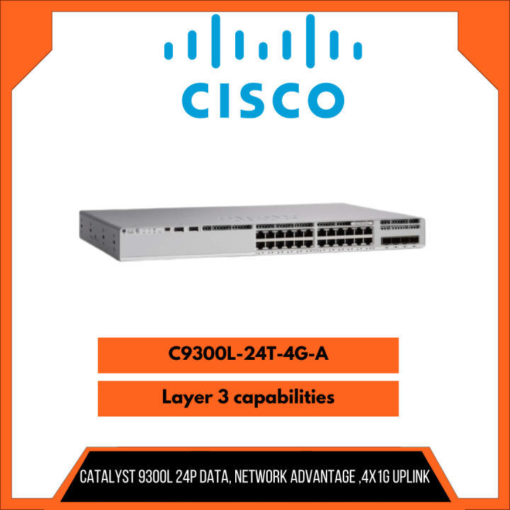 Cisco Catalyst 9300 Series Switch C9300L-24T-4G-E Network Essentials ...