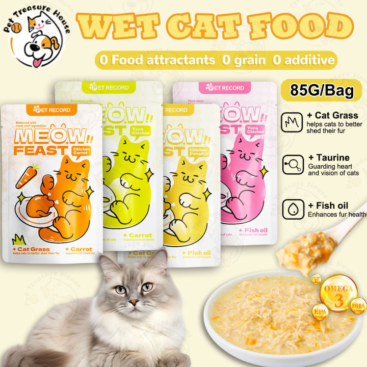 Cat Wet Food Real Meat Delish For Adult Cats and Kitten 85g Cat Treats ...