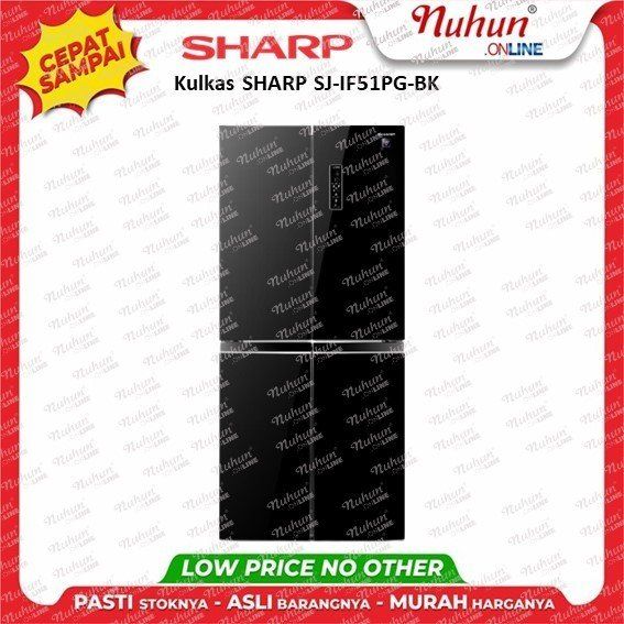 Kulkas SHARP SJ-IF51PG-BK | Lazada Indonesia
