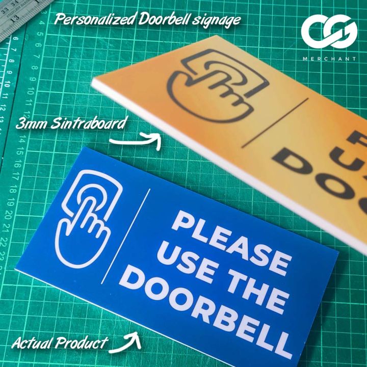 Personalized Please use Doorbell signage / home wall decor ...