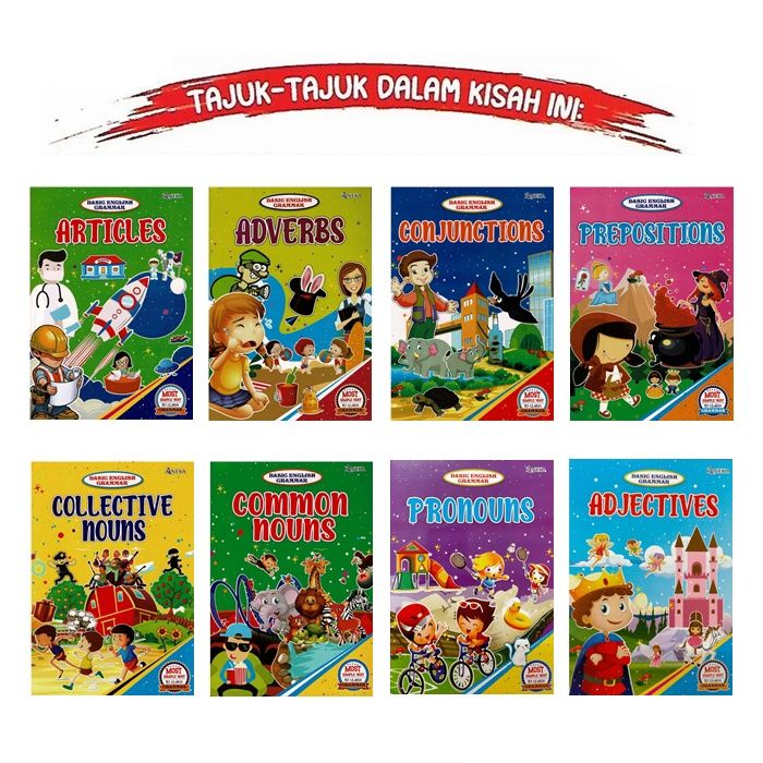 New Stock : Basic English Grammar Stories Story Book l Buku Cerita Kanak-Kanak | Lazada