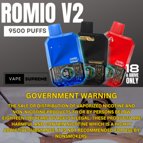 Romio V2 9500 Disposable Pods with free lanyard | Lazada PH