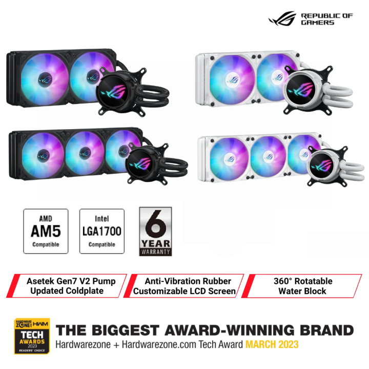 ASUS ROG Strix LC III 360 / 240 ARGB AIO CPU Liquid Cooler - 360 ...
