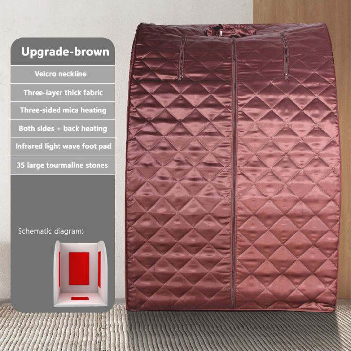 Portable Far Infrared Sauna Spa Slimming Carbon Crystals Detox Therapy ...