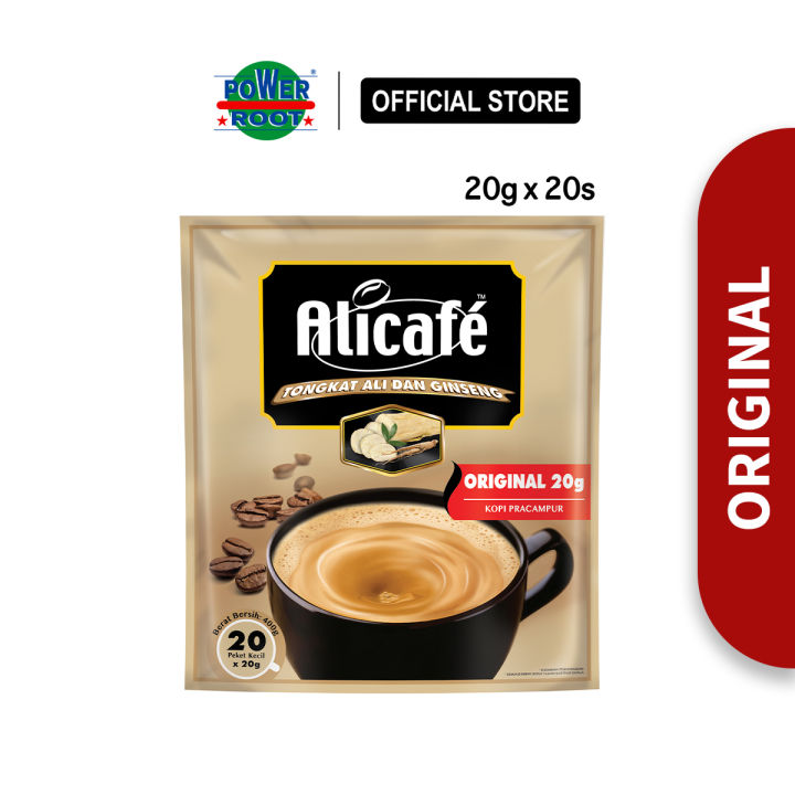 Alicafe Tongkat Ali & Ginseng Original (20gm X 20 Sachets) | Lazada