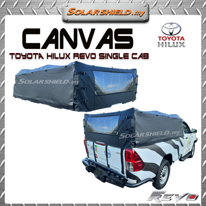 Toyota Hilux revo 2 door single cab rear sport roll bar canvas cover ...