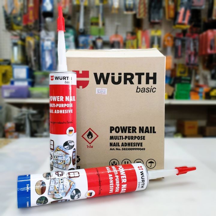 กาวตะปู Power Nail 320กรัม Wurth กาวพลังตะปู กาวเอนกประสงค์ กาว สารพัด ...