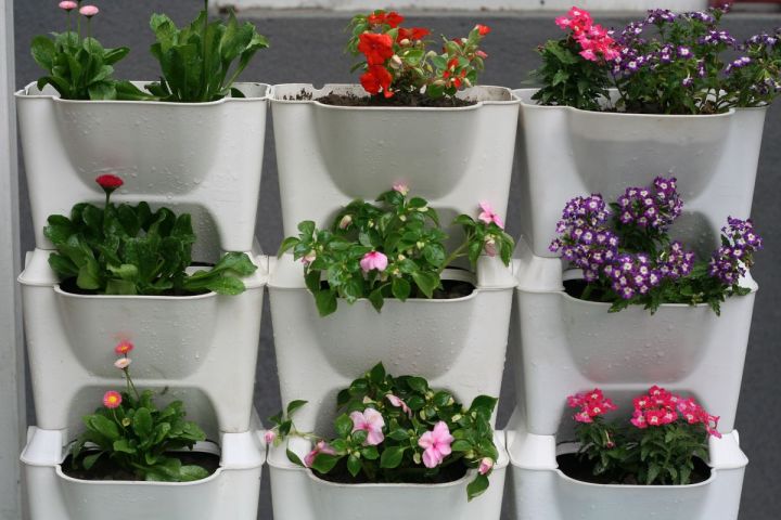 Vertical Garden Pots - 3 Pots Stackable | Lazada