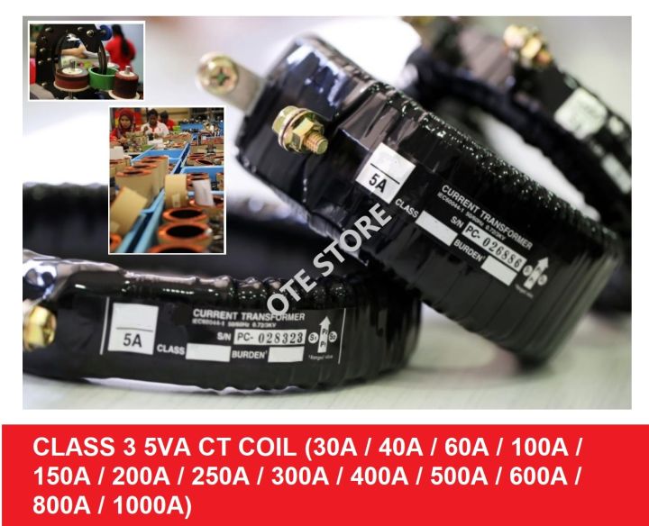 CLASS 3 5VA CURRENT TRANSFORMER CT COIL(30A / 60A / 100A / 150A / 200A ...