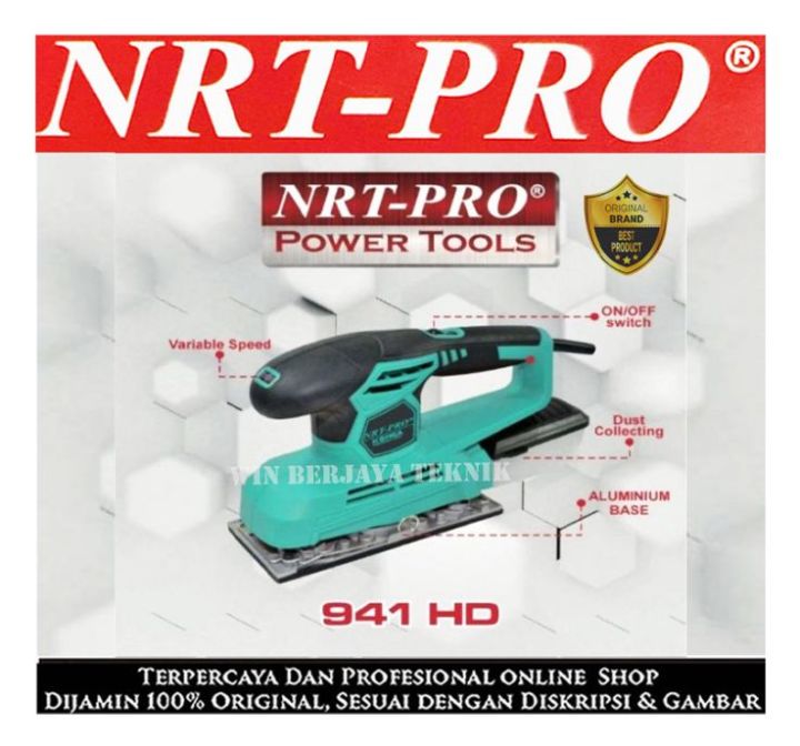 NRT PRO 941 HD Mesin Amplas Kayu Finishing Electric Sander Orbital NRT ...
