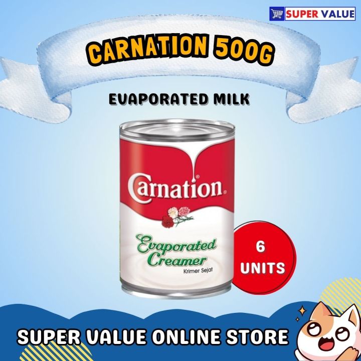 Carnation Evaporated Creamer 390g x 6 | Lazada