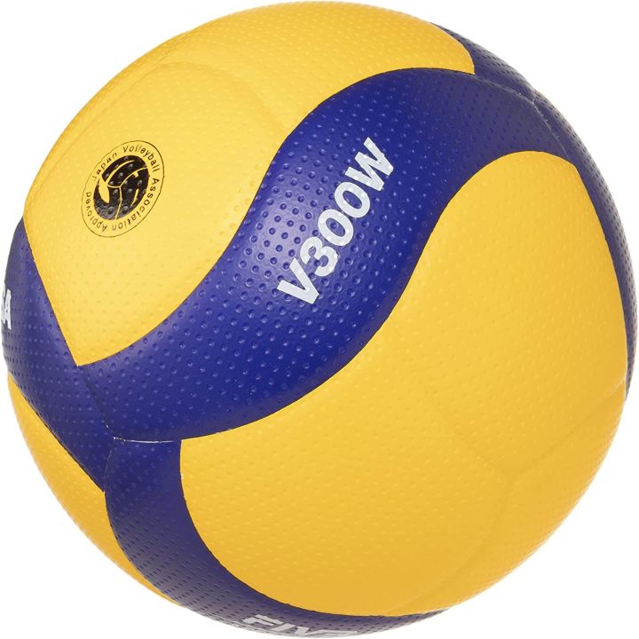 Mikasa Volleyball V300W Size 5 Yellow/Blue FIVB Approved Internatinal Competition Model Ball ...