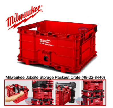 {READY STOCK} {FAST SHIPPING} Milwaukee Jobsite Storage Packout Crate ...