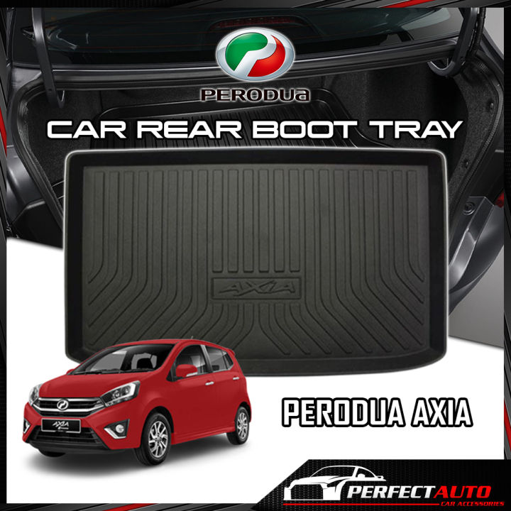 For Perodua Axia Copolymer Car Boot Tray Luggage Cargo Trunk Tray ...