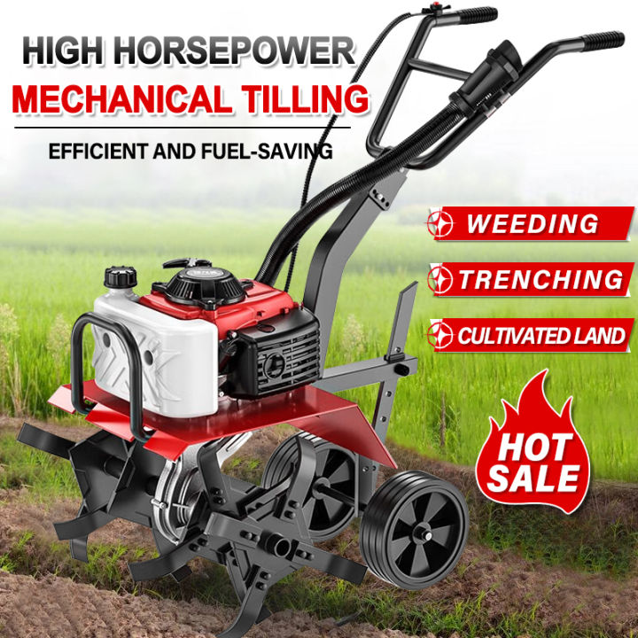 Micro-tiller Outdoor Multi-function Gasoline Small Rotary Cultivator ...