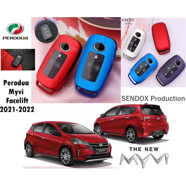 Perodua Myvi Facelift (2021-2025) Car Key Cover KAKTUS Premium Quality ...