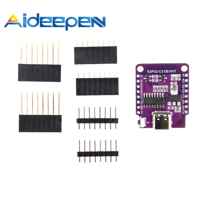 Aideepen MINI ESP32-C3 WiFi Bluetooth BLE5.0 Development Doard Equipped with ESP32-C3 MINI-1 ...