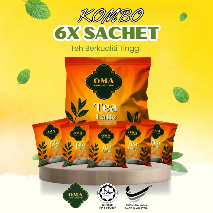 OMA Premium Milk Tea Latte Full Cream Creamy Classic Ceylon Instant Teh ...
