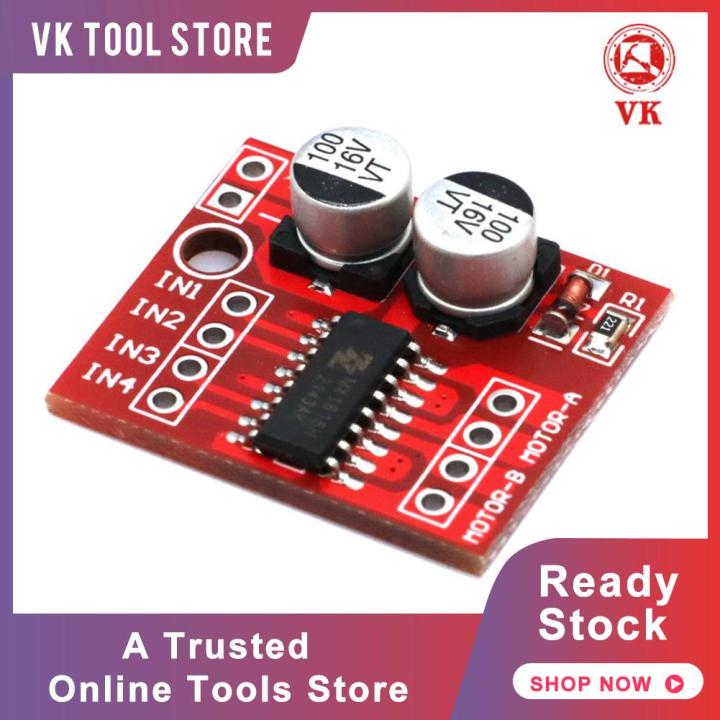 L298N 2-Way DC Motor Driver Module DC 2V-10V 1.5A DC Motor Driver ...