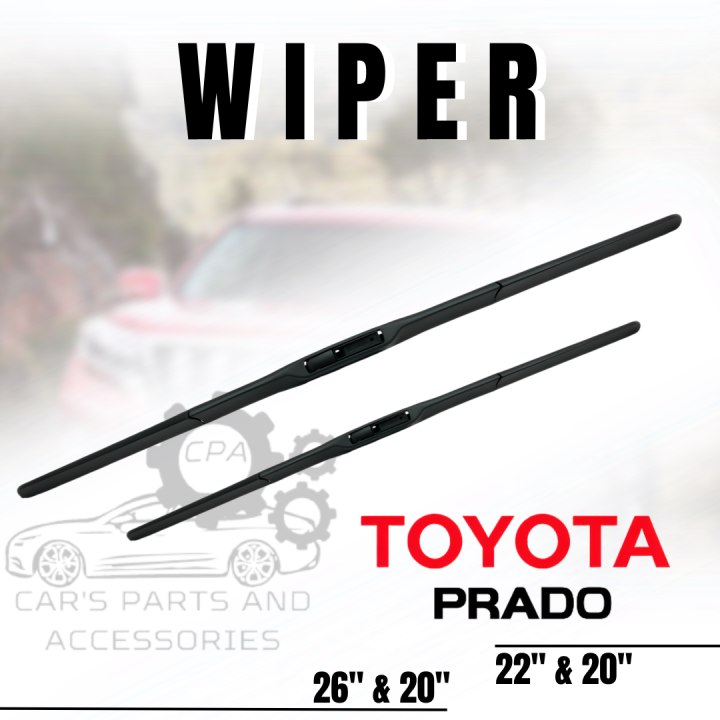 CPA TOYOTA PRADO CAR WINDSHIELD WIPER (Size: 26"+20") (Size: 22"+20 ...