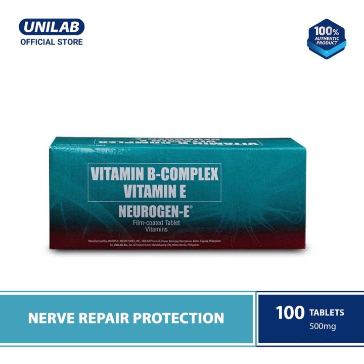 Unilab Neurogen E Vitamin B-Complex + Vitamin E 100s (Relief from Nerve Damage) | Lazada PH