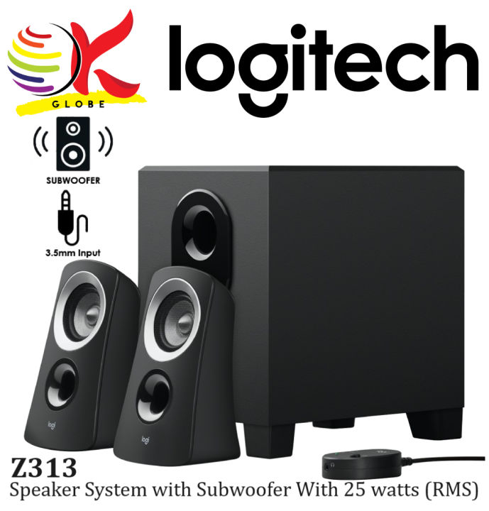 LOGITECH Z313 2.1 SPEAKER SYSTEM WITH RICH BALANCED SOUND WITH ...