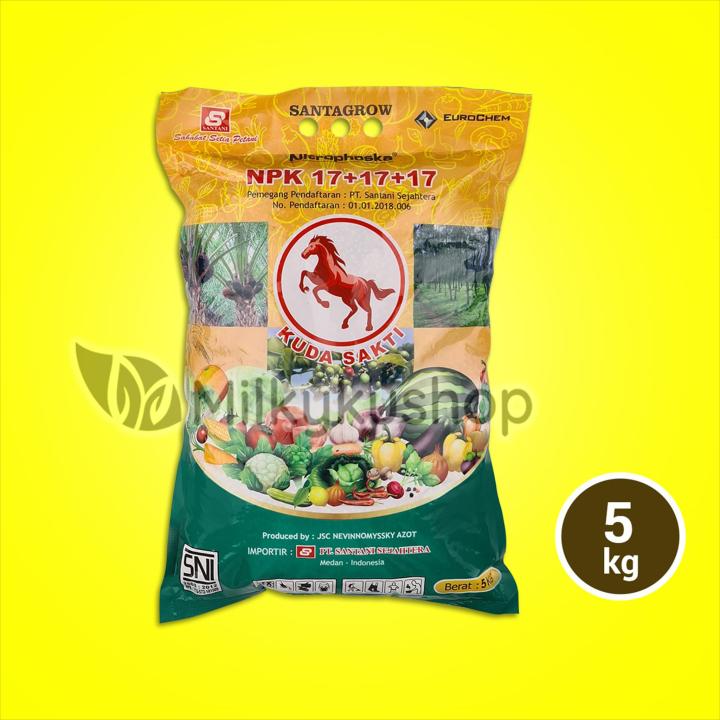PUPUK SANTAGROW NITROPHOSKA NPK 17 17 17 ISI 5 KG KEMASAN PABRIK | Lazada Indonesia