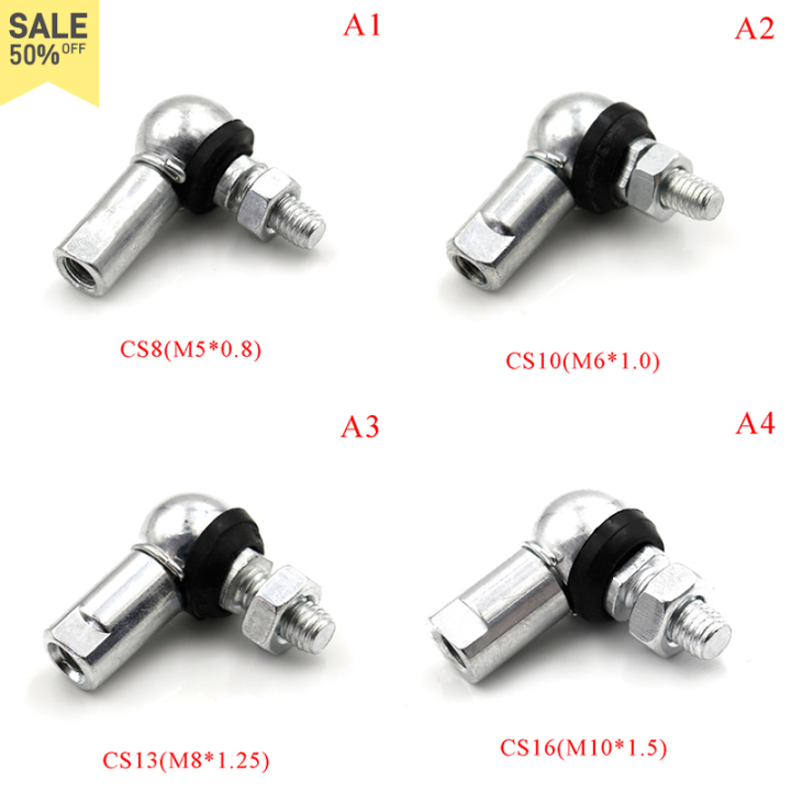 DecoDomain Ball Head Joint Rod End Bearing M5 M6 M8 M10 Right Angle CS8 ...
