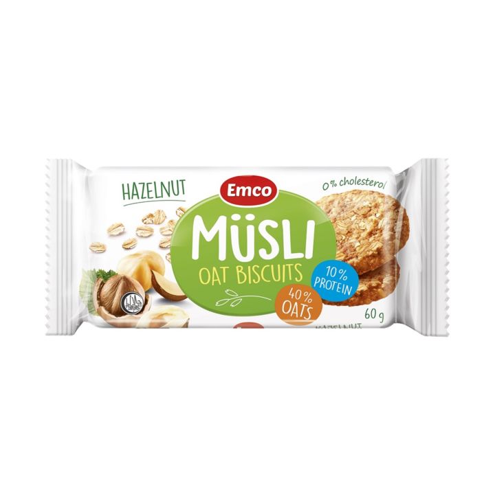 MUSLI Oat Biscuits Hazelnut 60g | Lazada PH