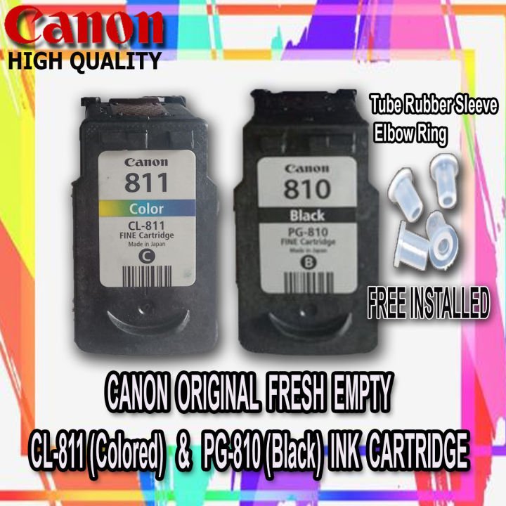 CANON ORIGINAL FRESH EMPTY CL811 (Colored) PG810 (Black) INK CARTRIDGE ...