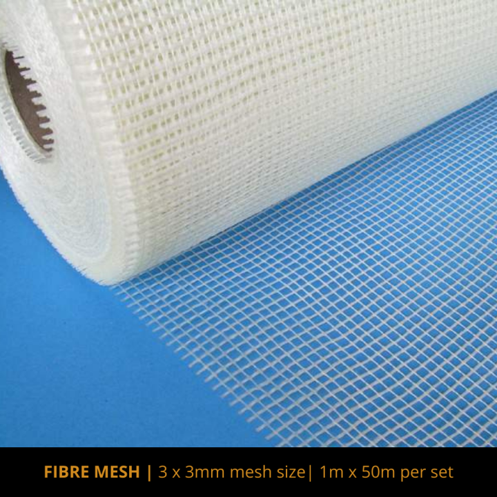 Fibre Mesh for Plastering, Rendering & Joint Reinforcement (3x3mm Mesh ...